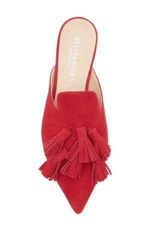 BELLS & BECKS Mirella Pointy Toe Tassel Mule