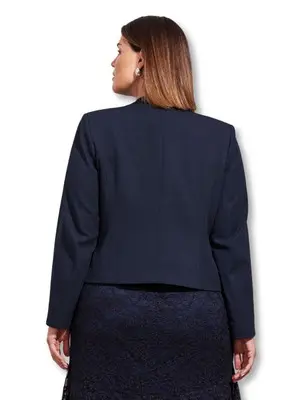 LIVE UNLIMITED Cropped Peplum Blazer
