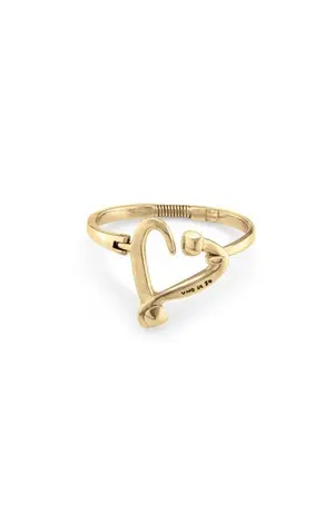 UNODE50 Nailed Heart Spring Bracelet - Gold