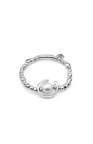 UNODE50 Luna Pearl Bracelet - Silver