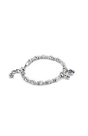 UNODE50 Sterling -plated Bracelet With Pearl And Crystal - Silver