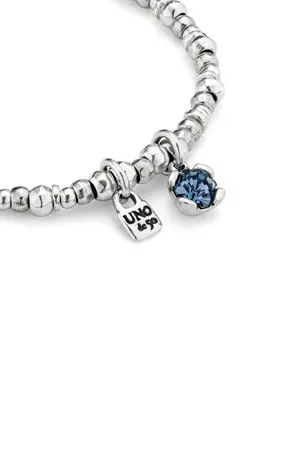 UNODE50 Blue Crystal Charm Bracelet
