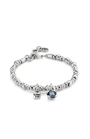 UNODE50 Blue Crystal Charm Bracelet