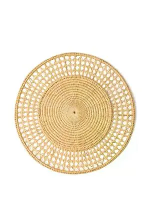 CABANA LIVING Woven Sabbia Round Tray - Neutrals
