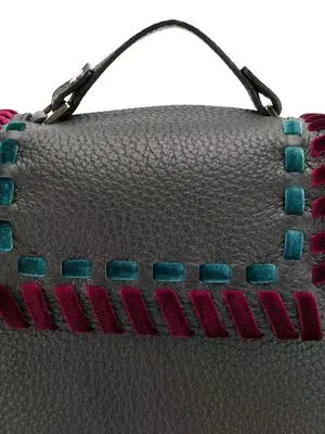 Orciani Shoulder Bag With Velvet Stitch