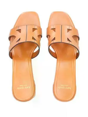 Kate Spade New York 60mm Double K Mules - Brown