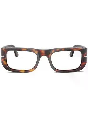 Persol Square Frame Eyeglasses - Brown