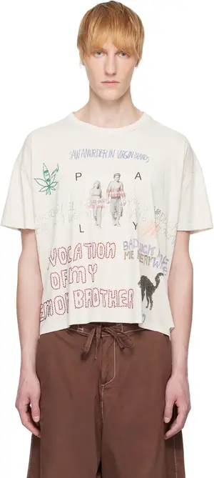 PALY PALY Off-White 'Bad Luck' T-shirt - Vwt