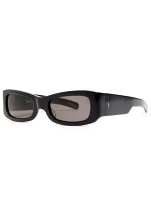 FLATLIST Kareem Rectangle-frame Sunglasses - Black