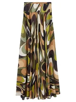 Emilio Pucci Pucci Printed Skirt - Green