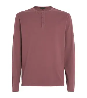 Vince Cotton Henley Top