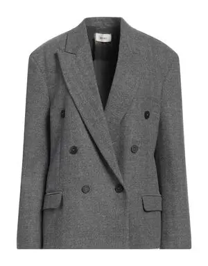 VICOLO Double-breasted Flannel Blazer