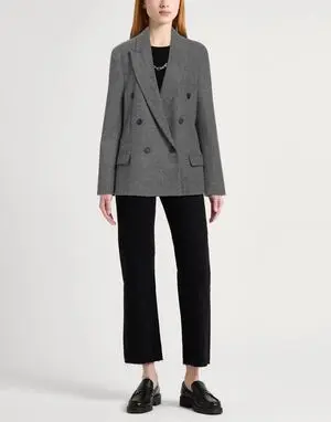VICOLO Double-breasted Flannel Blazer