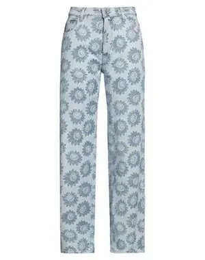Guess Floral-print Wide-leg Jeans