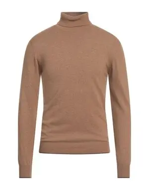 BERNA Turtleneck Knit Top - Beige