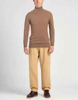 BERNA Turtleneck Knit Top - Beige