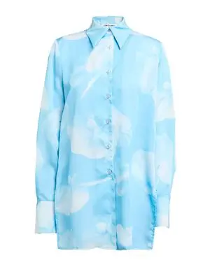 LOW CLASSIC Satin Floral-print Shirt