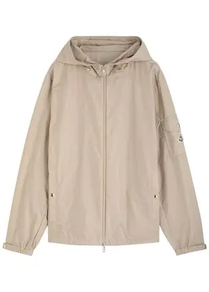 Moncler Etiache Hooded Shell Jacket - Beige