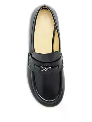 Proenza Schouler Mini Monogram Loafers - Black