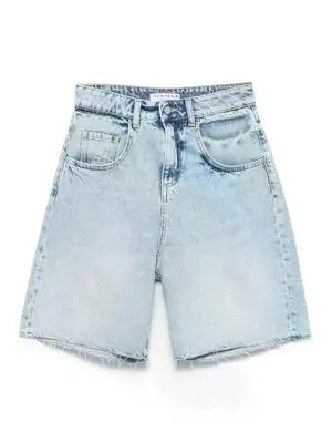 Icon Denim Logo Shorts For Women