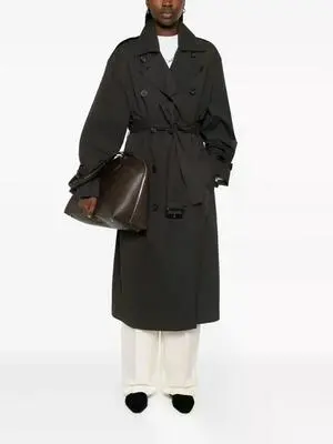 TOTEME Double Breasted Trench Coat - Black