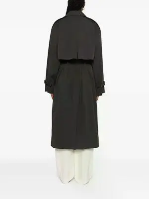 TOTEME Double Breasted Trench Coat - Black