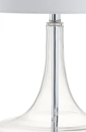 JONATHAN Y Cecile 25.5" Glass Teardrop Led Table Lamp - Clear