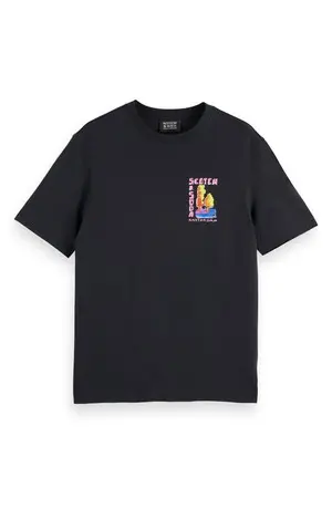 Scotch & Soda Artwork Graphic T-shirt - Meteorite