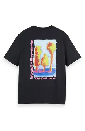 Scotch & Soda Artwork Graphic T-shirt - Meteorite