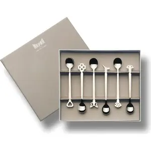 MEPRA Evento Espresso Spoon Set6 Pieces - Silver