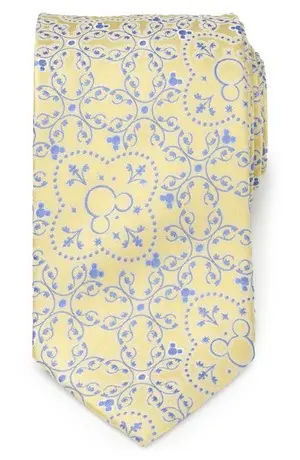 CUFFLINKS, INC. Mickey Mouse Silk Neck Tie - Yellow