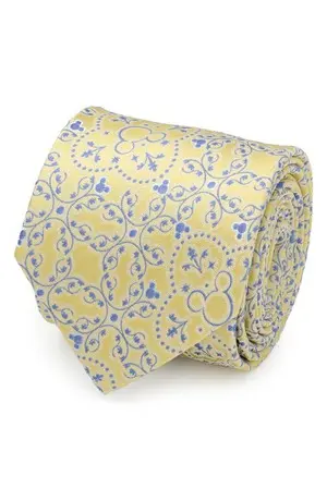 CUFFLINKS, INC. Mickey Mouse Silk Neck Tie - Yellow