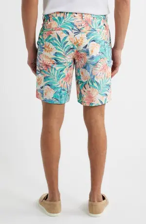 Tommy Bahama Chip Shot Positano Palms Stretch Ripstop Shorts - Lychee