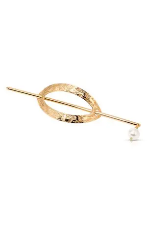 Ettika Textured Hoop French Barrette