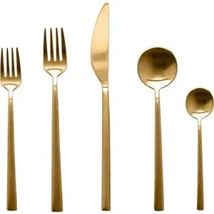 MEPRA Movida Ice Flatware Set5 Pieces - Ice Gold