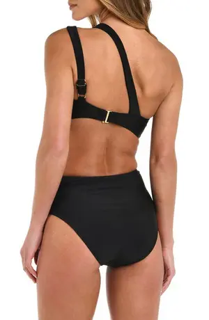 L'Agence Camilla Cutout One-shoulder One-piece Swimsuit