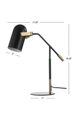 JONATHAN Y Edison 19.25" Metal Led Task Lamp