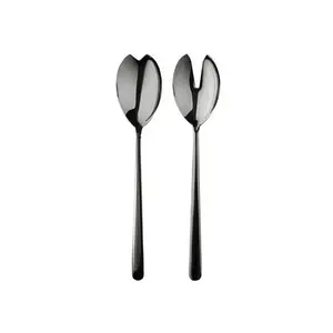 MEPRA Linea Salad Serving Set2 Pieces - Black Gold