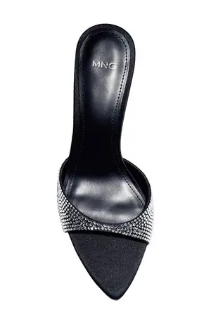Mango Rhinestone Stiletto Sandals