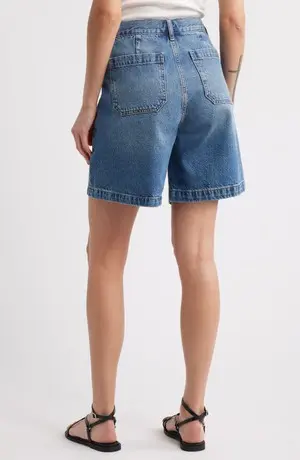 FRAME Utility Denim Shorts