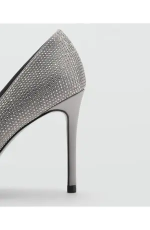 Mango Rhinestone Heel Pumps
