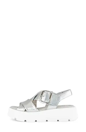 Gabor Crossover Slingback Wedge Sandal