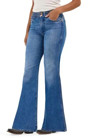 Wrangler Braided Waist Flare Jeans