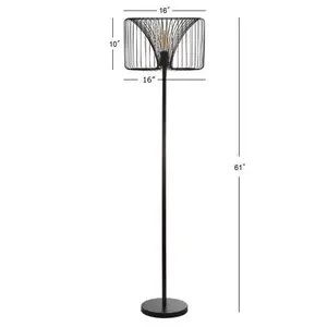 JONATHAN Y Gridley 61" Metal Led Floor Lamp