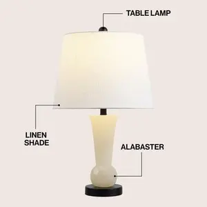 JONATHAN Y Eliza 23" Led Table Lamp - White