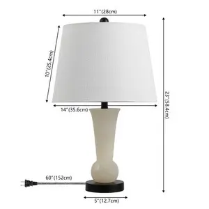 JONATHAN Y Eliza 23" Led Table Lamp - White