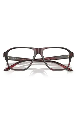 Oliver Spencer Pilot Eyeglasses - Bordeaux Bark/ Demo Lens