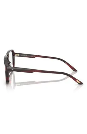 Oliver Spencer Pilot Eyeglasses - Bordeaux Bark/ Demo Lens
