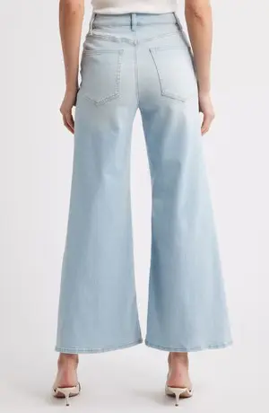 FRAME Le Palazzo High-rise Wide-leg Cropped Jeans