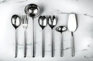MEPRA Linea Serving Set2 Pieces - Silver